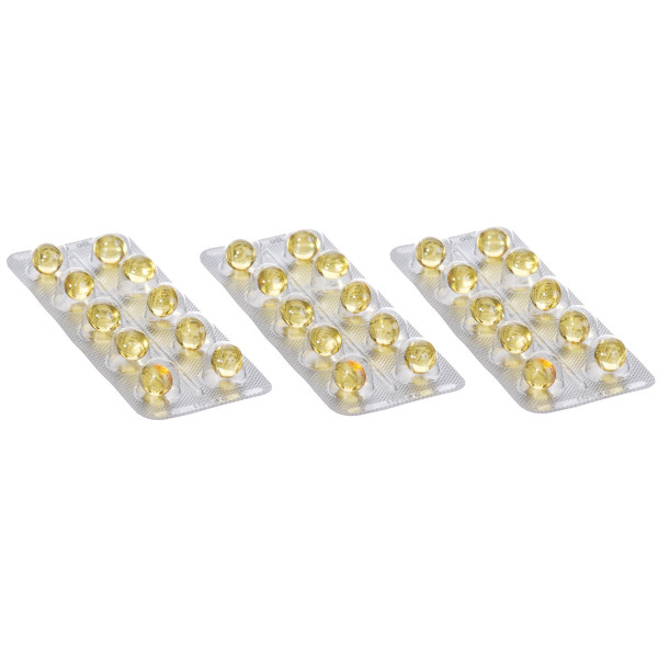 Vitamin A 30 soft capsules100000 IU Retinol = 3 blisters of 10 capsules ...