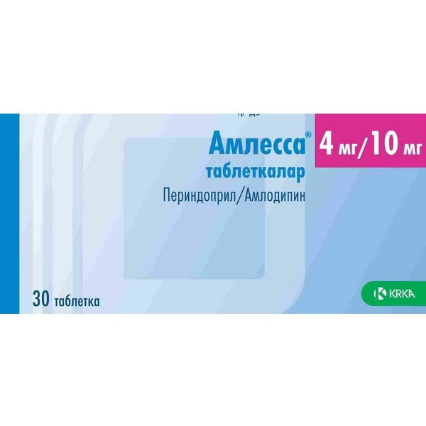 Amlessa 4mg Perindopril / 5mg & 10mg Amlodipine Амлесса - Medicaments