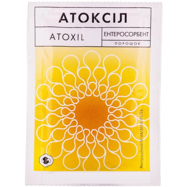 Atoxil powder for suspension 20 packets 2 g silicon dioxide Diarrhea ...
