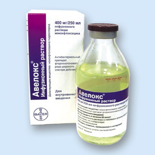 Avelox solution 250ml 400 mg moxifloxacin Авелокс - Antiviral - Medicaments