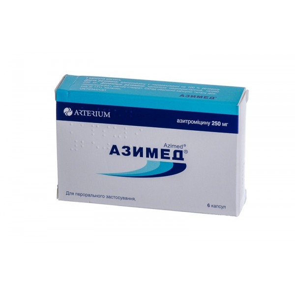 Azimed Tabl 6 tabl 250 mg & 3 tabl 500 mg AZITHROMYCINUM Азимед ...