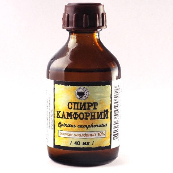 Camphor spirit solution 10% 40ml CAMPHORA Камфорный спирт
