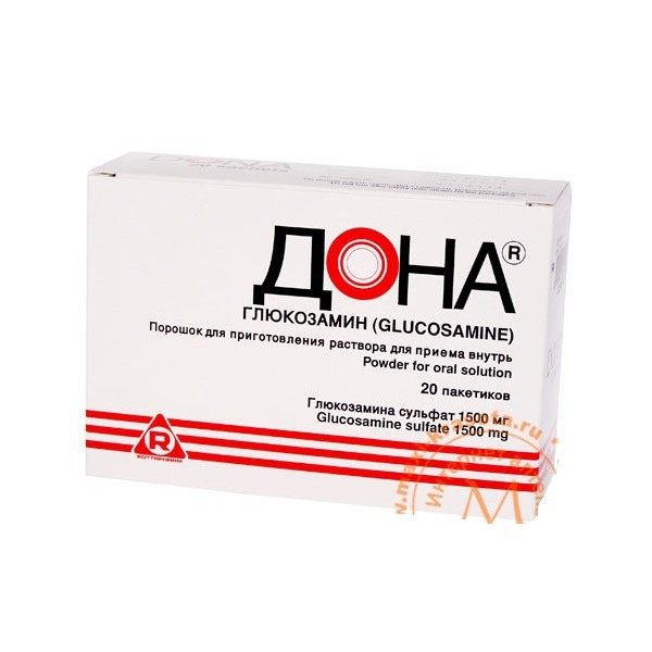 Dona powder for oral solution 20 packs GLUCOSAMINUM Дона - Medicaments