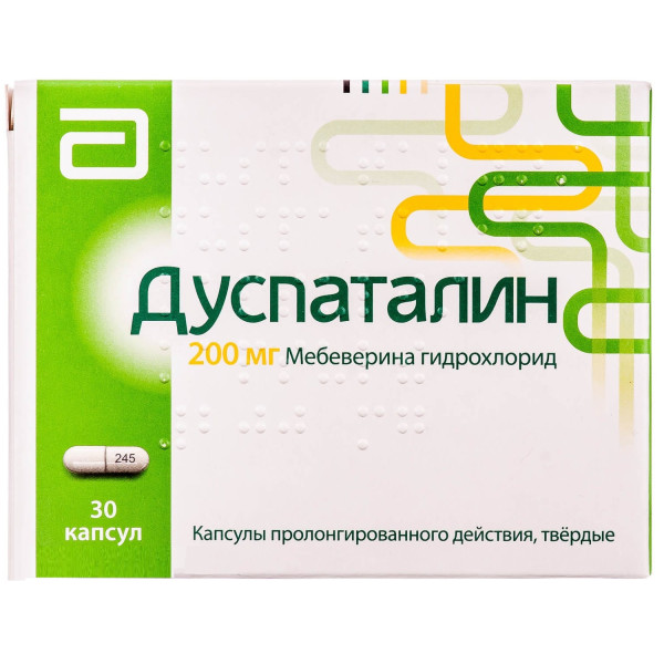 Duspatalin 30 capsules 200mg mebeverine hydrochloride Abdominal Pain ...