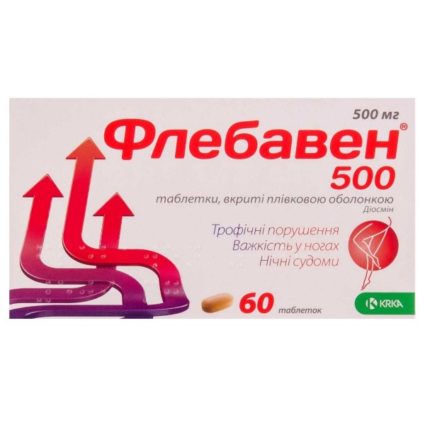 Flebaven 500 or 1000 (Diosmin) film-coated tablets - Medicaments