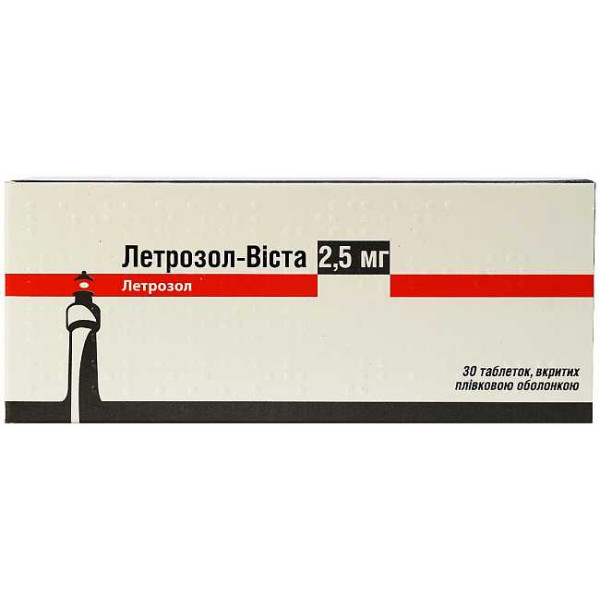 Letrozol Vista 30 tablets or 100 tablets 2.5mg letrozole Breast cancer ...
