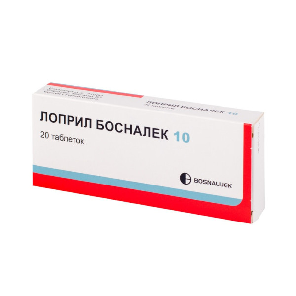 Lopril Bosnalijek 20 tablets 10mg & 20mg Hypertension treatment ...