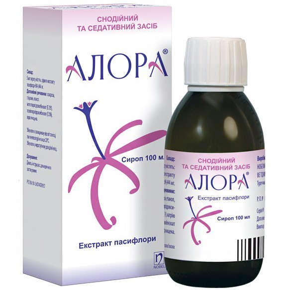 Alora syrup 100 ml Extract of Dry passionflower Passioflora Incarnata ...