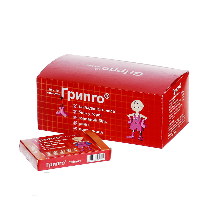 Gripgo 100 tablets & 200 tablets 500mg Paracetamol Грипго Flu & ARVIa ...