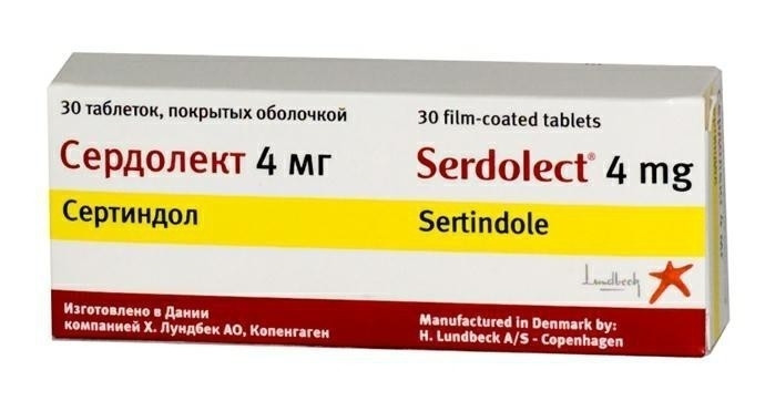 Serdolect 30 tablets 4mg Sertindole Schizophrenia Сердолект - Medicaments