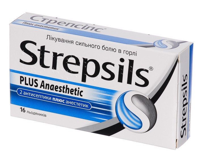 Strepsils Plus Anaesthetic 16 tablets thore lozenges Sore Throat ...