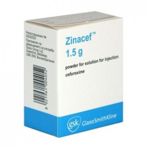 Zinacef powder for injection solution 1,5 g 0,75 g fl 1 CEFUROXIMUM ...